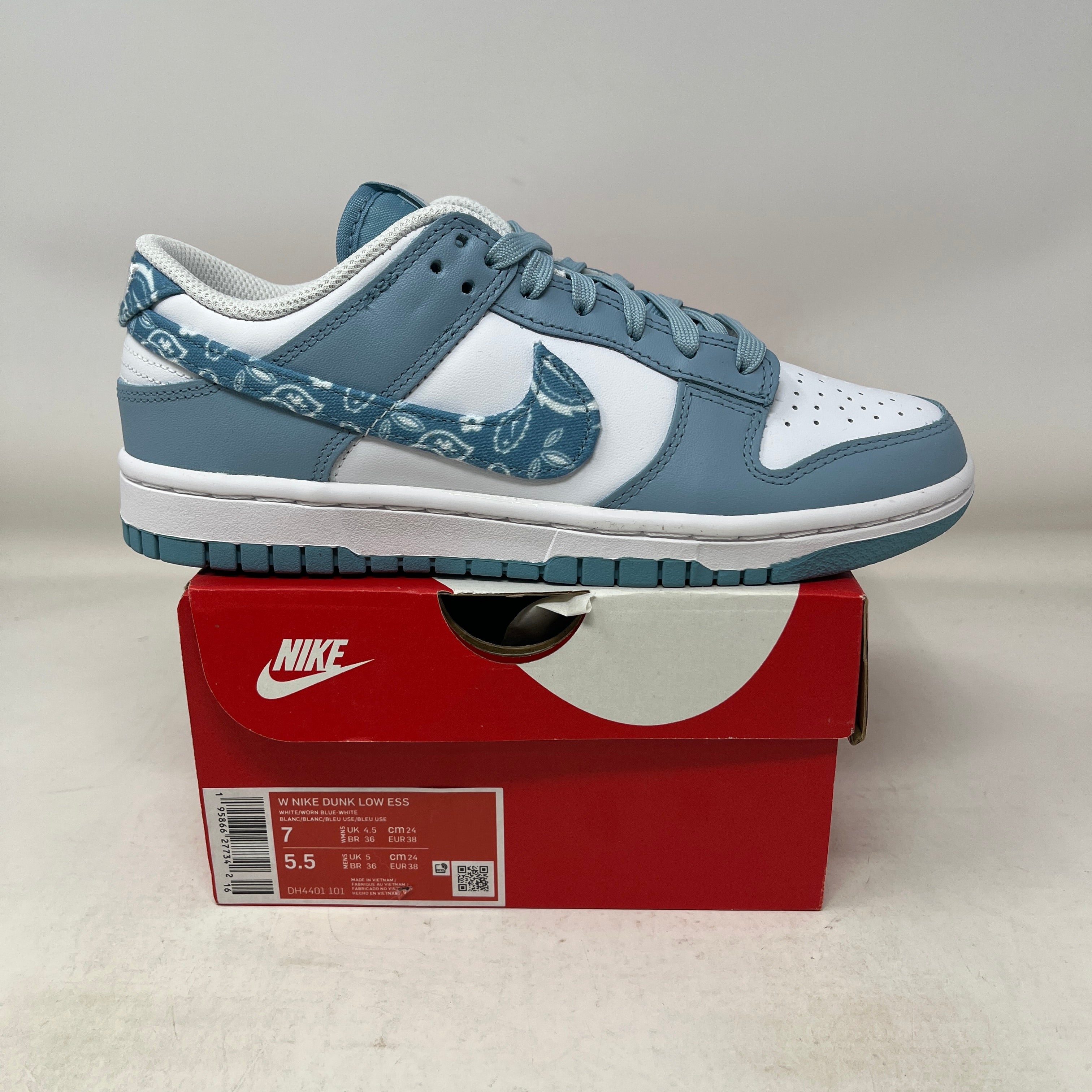 Nike Dunk Low Essential Paisley Pack Worn Blue (Women's) – Sneaker Souffle